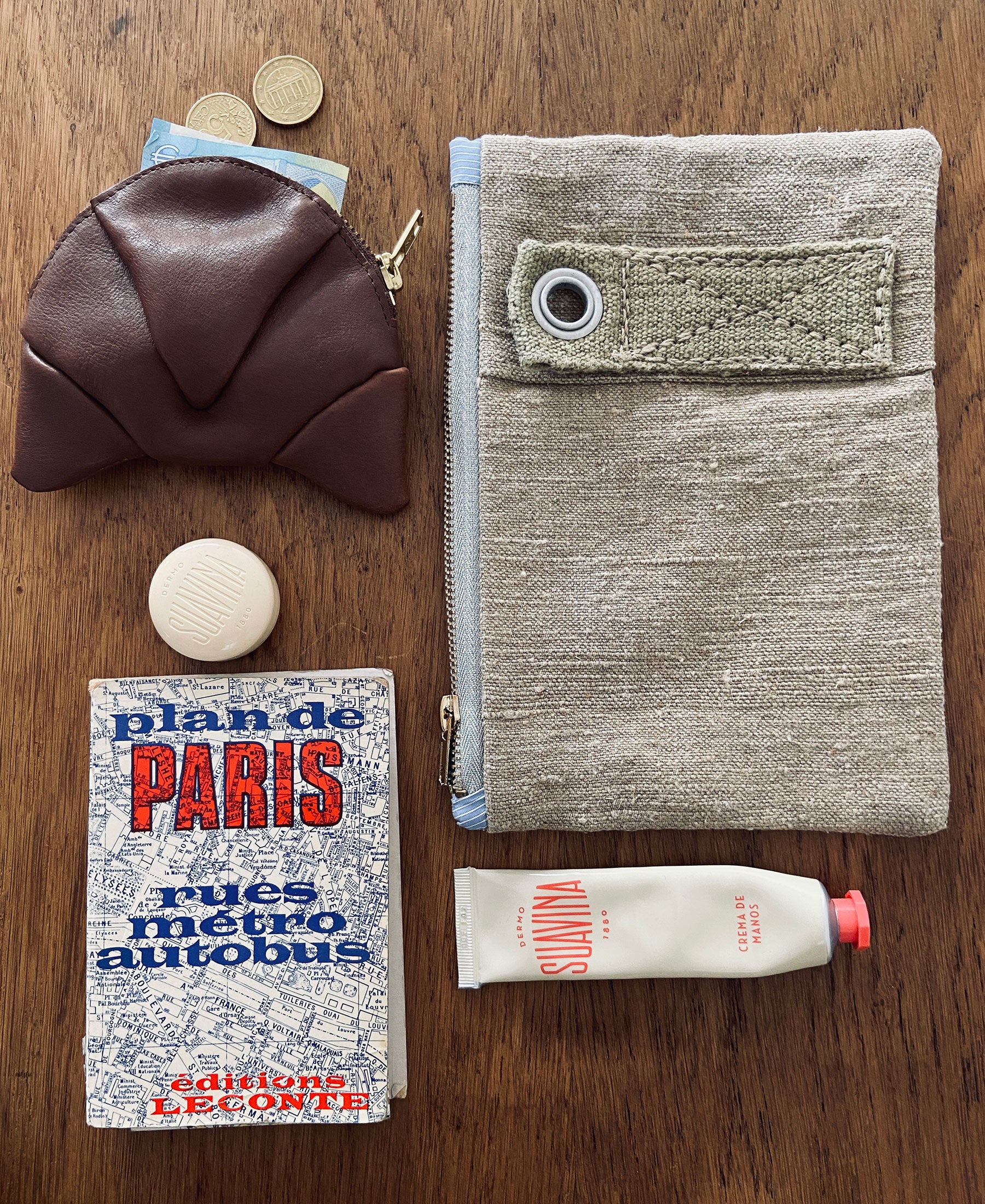 【30%off】rosa mosa / Croissant coin case (brown) – petiteparis