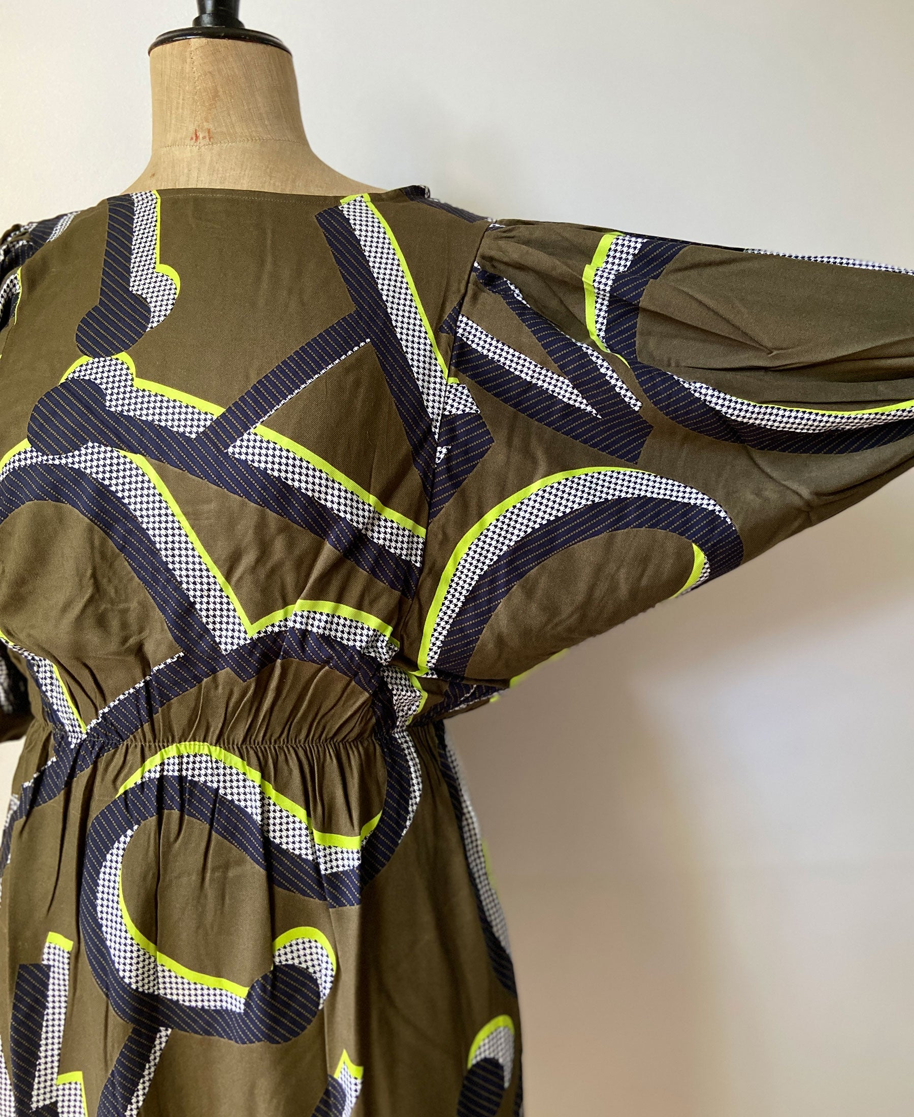 Mapoesie / saya monogramme dress (Kaki) – petiteparis